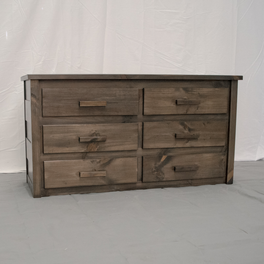 Rustic Farmhouse 6 Drawer Solid Wood Dresser | Handcrafted, Solid Wood