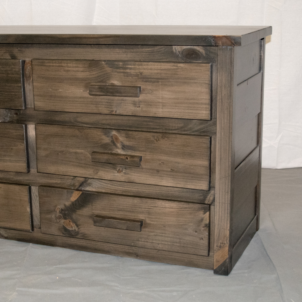 Torched Farmhouse 6 Drawer Solid Wood Dresser | Handcrafted, Solid Wood