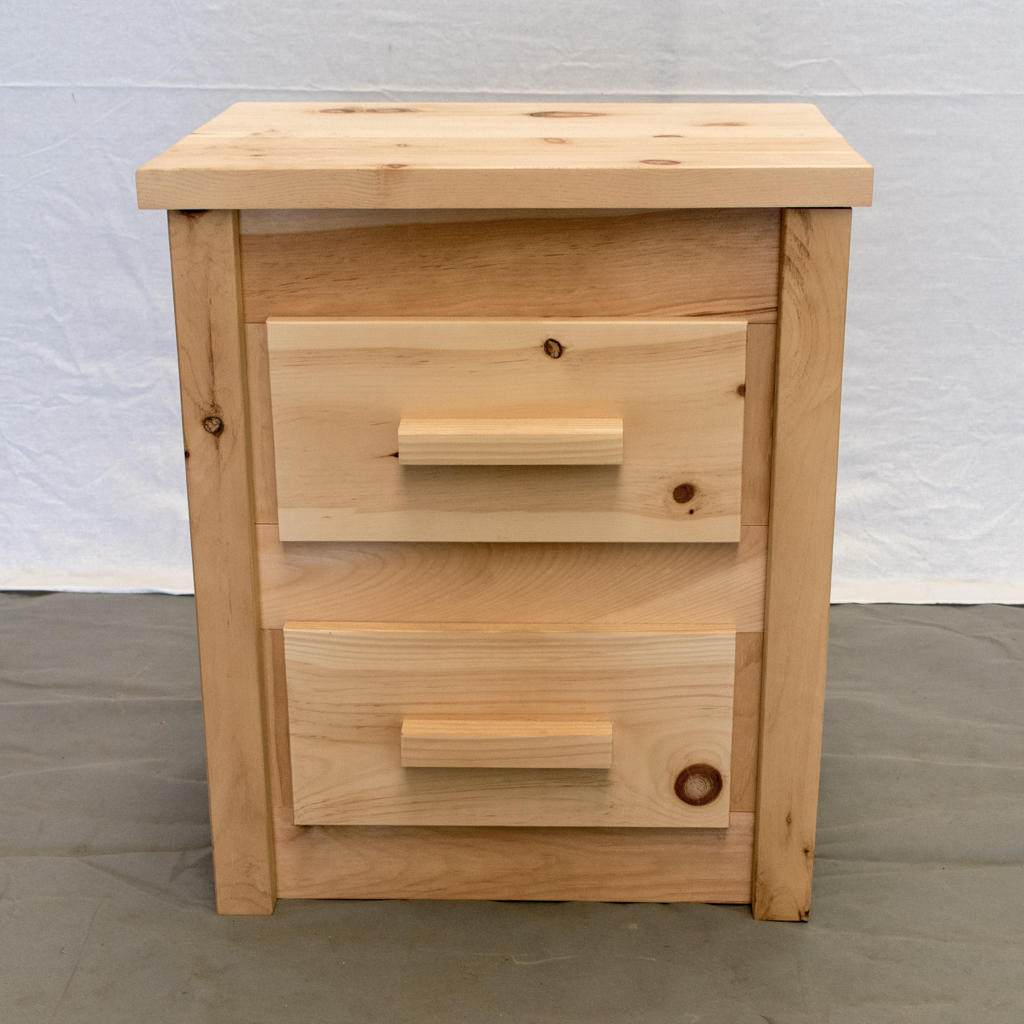 Unfinished Pine Bedside Table | Cabinets Matttroy