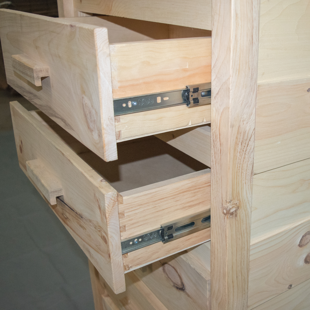 Rustic Farmhouse 5 Drawer Solid Wood Dresser | Handcrafted, Solid Wood